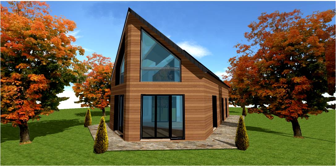 Votre maison ossature bois ronde ou demi ronde avec votre constructeur