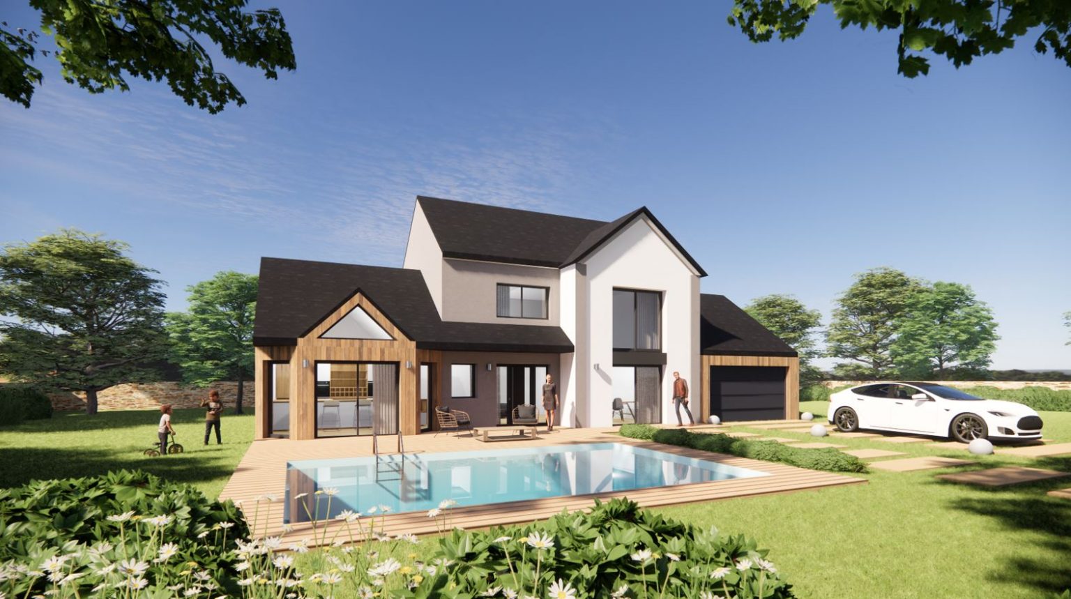 Votre constructeur haut de gamme de maison bois sur mesure